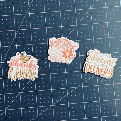 30 Boho Thank You Stickers SVG PNG Bundle Digital Thank You Printable ...