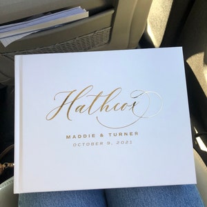 Wedding Guest Book Wedding Sign in Album Purple Hardcover | Etsy