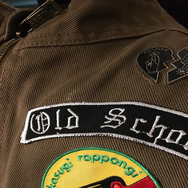 Old School Patch, Small Rocker, Motorcycle Patch, Biker Vest Patch ...