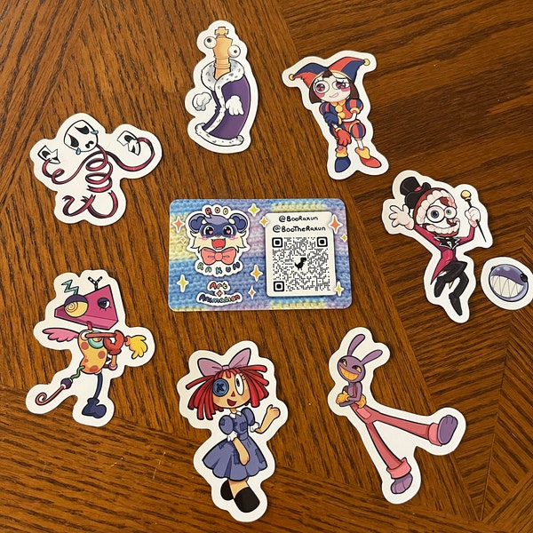 Digital Circus Glossy Vinyl Sticker - Etsy