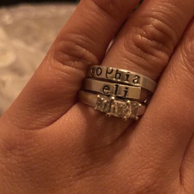 Custom Ring Personalized Custom Hand Stamped Ring Very - Etsy