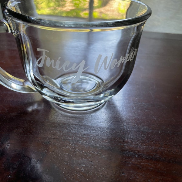 Custom Etched Glass Bowl. Personalized Bowls. Small and Large Orders ...