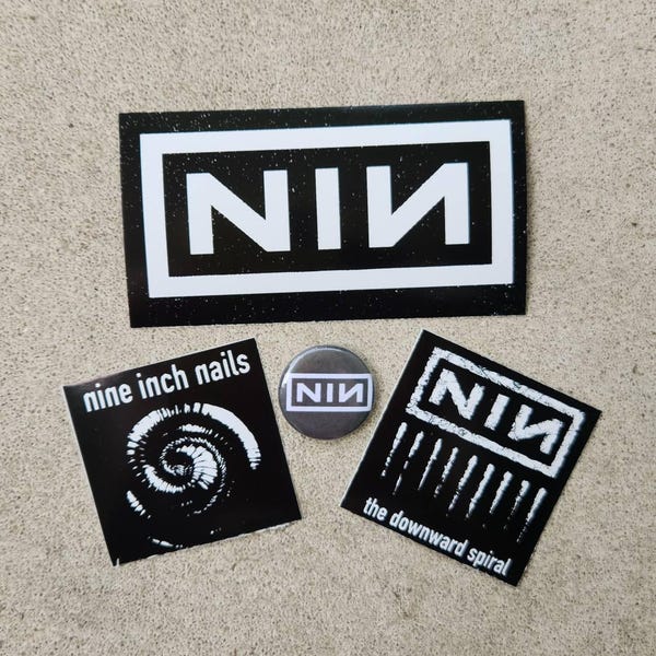 NINE INCH NAILS Sticker “downward Spiral” 4 X 4" [weatherproof Vinyl ...
