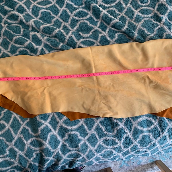 Tan / Buckskin Color Suede Lamb Skin Craft Leather Nice, Soft, Whole ...