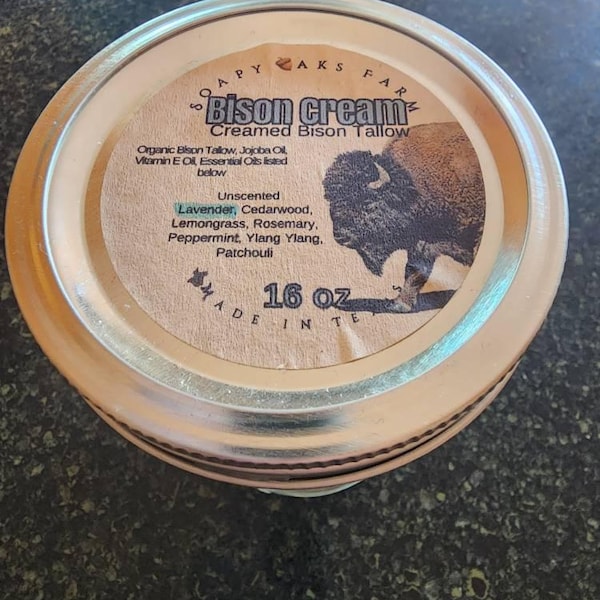 Tallow Cream Organic Grass Fed Bison - Etsy