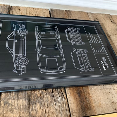 Mazda RX7 FD Blueprint Poster - Etsy