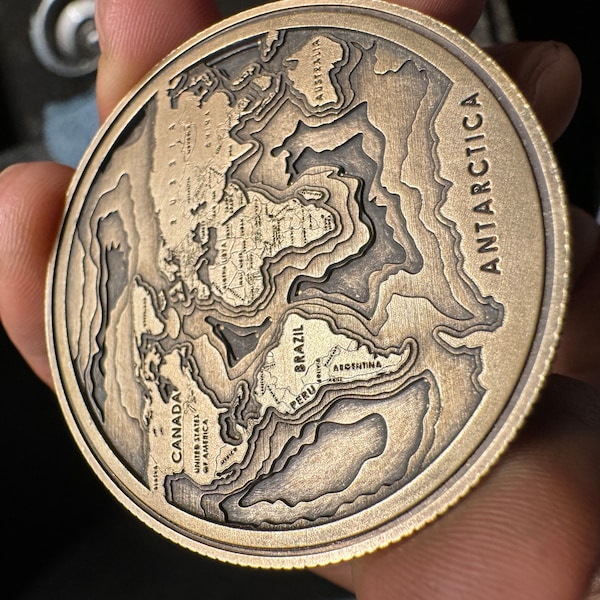 6 Layer 3D Map of the World, Multi -layer Panel,laser Cut File. 3D Wood ...