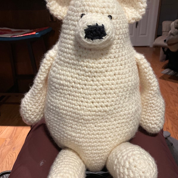 Crochet Pattern, Chunky Benji the Bear, Step by Step US Terms DIY ...