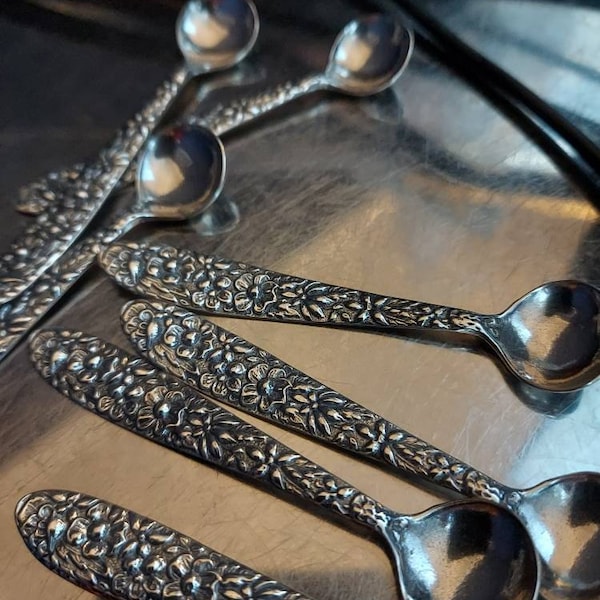 Sterling Silver Tiny Spoon,mini Spoon Vintage Style,small Spoon Sliver ...