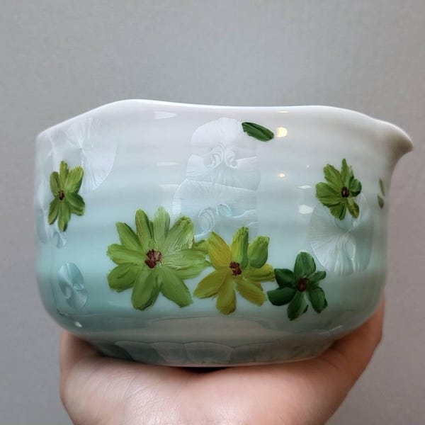 Hand Painted Cute Capybara Matcha Gift Set Matcha Bowl With Bamboo ...