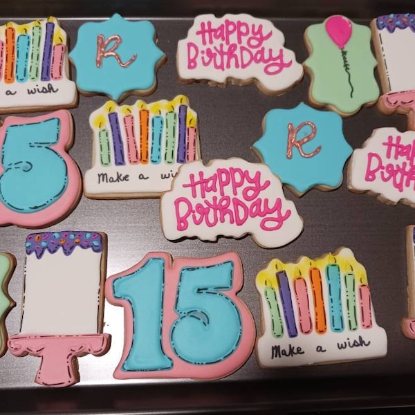 Candles Cookie Cutter, Birthday Candles Cutter, Birthday Cutter, Make a ...