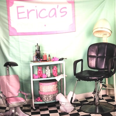 Beauty Parlor Hair Salon Photography Backdrop Stylist - Etsy