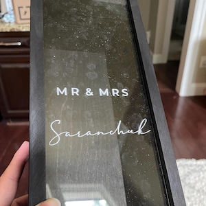 BLACK Wine Cork Holder, Wine Cork Art, Wine Cork Display Case, Shadow ...