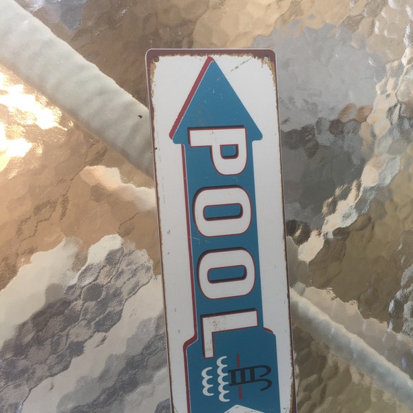 POOL SIGN, Pool Direction Signs, Vintage Style Pool Sign, Pool Signs ...