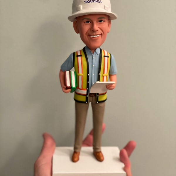 Custom Bobblehead Construction Worker, Custom Construction Worker ...