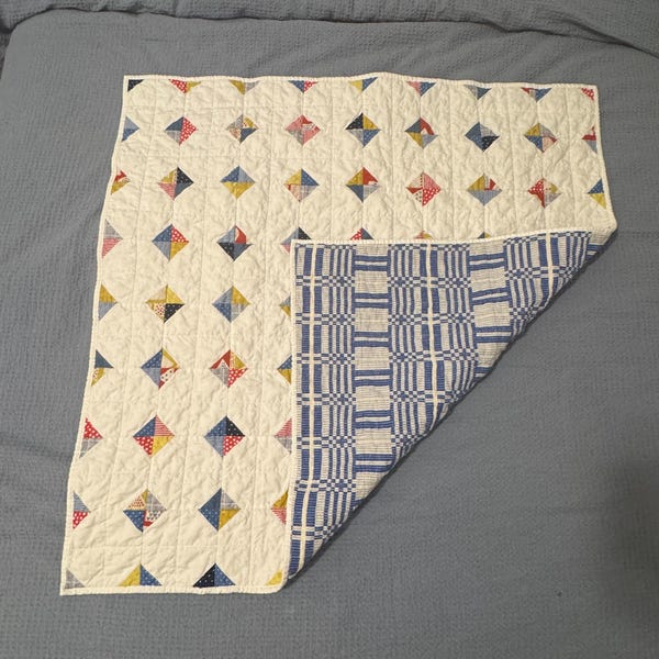 Flowering Patchwork Quilt Kit - Pattern Designed by Crinkly Quilts - Fabric Used is Endpaper by ...