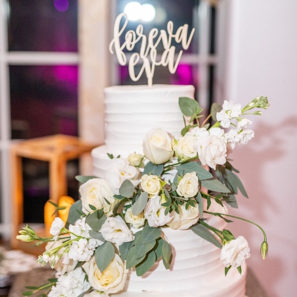 Foreva Eva Wedding Cake Topper, 6.5"w Inches - VERSION 2, Forever ...
