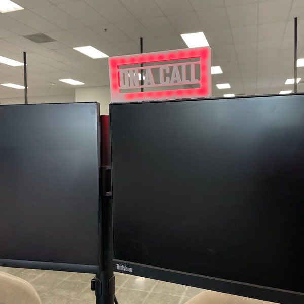 3" Busy Work Indicator on Call Light Sign - USB Powered With Switch - Etsy