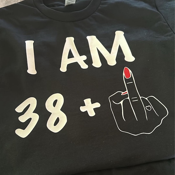 I Am 39 Plus Middle Finger Svg, Customizable Age Middle Finger Png, I ...