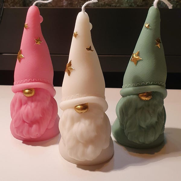 Gonk Christmas Candle: Handcrafted Soy Wax Gnome Candle - Etsy