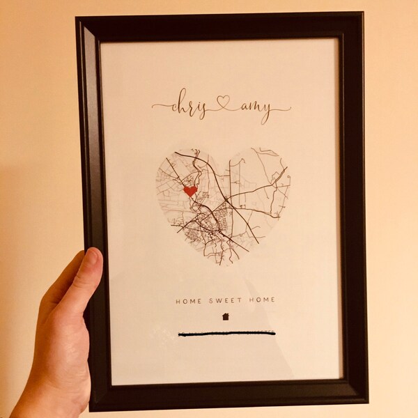 New Home Print | New Home Gift | First Home Print | First Home Print ...