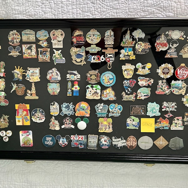 Large Pin, Ribbons, Medals, Buttons, Patches Disney Pins Display Case ...