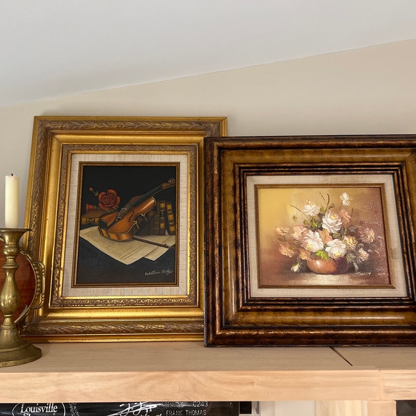 1970 Arthur Bard Oil Painting, Autumn Landscape With Squirrel - Etsy