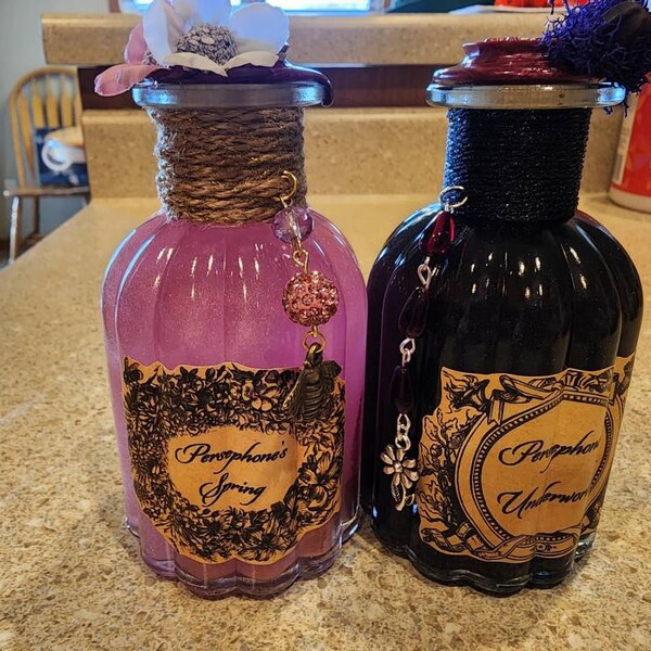 Bottled Christmas Tree | Magical Apothecary Potion Bottle | Witch and ...