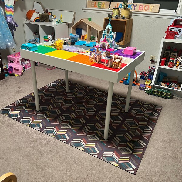 Large Building Bricks Table, Kids Building Blocks Table , Kids Table ...