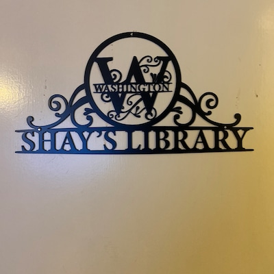 Personalized Metal Wall Art, Custom Metal Signs, Monogram Wall Decor ...