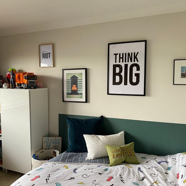 Think Big Print, Think Big Poster, Think Wall Art, Think Big Art, Kids ...