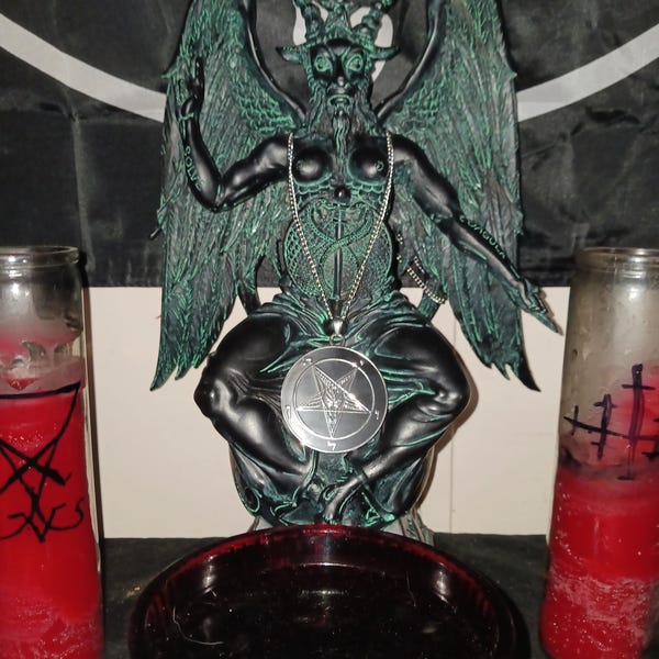 Large Sigil of Baphomet Pendant (bessy Version - Stainless Steel ...