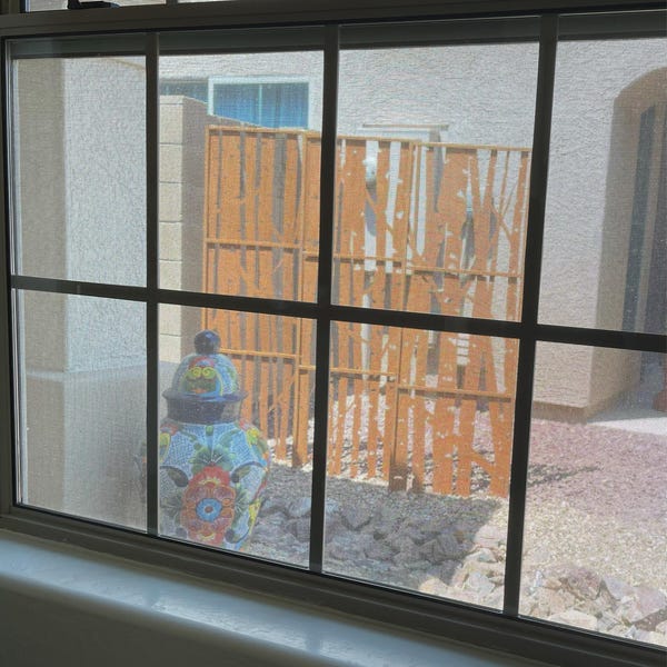 Privacy Screens, Birch Trees Set of 3, Large Metal Panels, Privacy ...