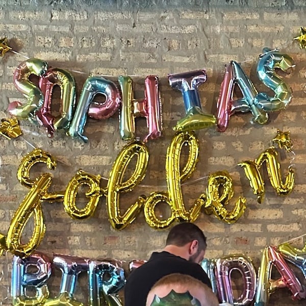 Golden Birthday Balloons Golden Birthday Party Decor Golden Birthday ...
