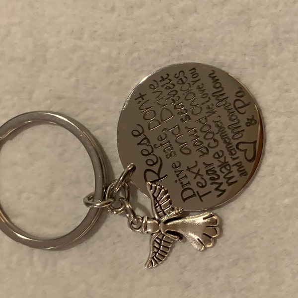 Drive Safe Keychain, Driving Test Keyring, New Drivers License, Never ...