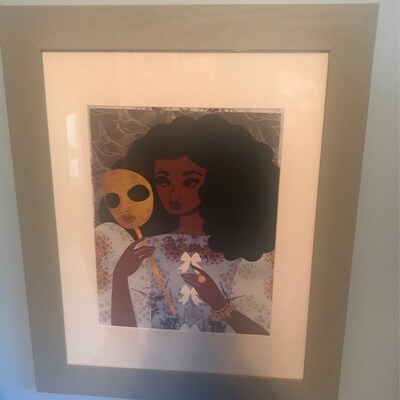 Mask off Art Masquerade Ball Print Women Fashion Art - Etsy