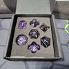 Natural Amethyst Dice Set| Gemstone D20 D&D Dice Set| Dungeons and ...