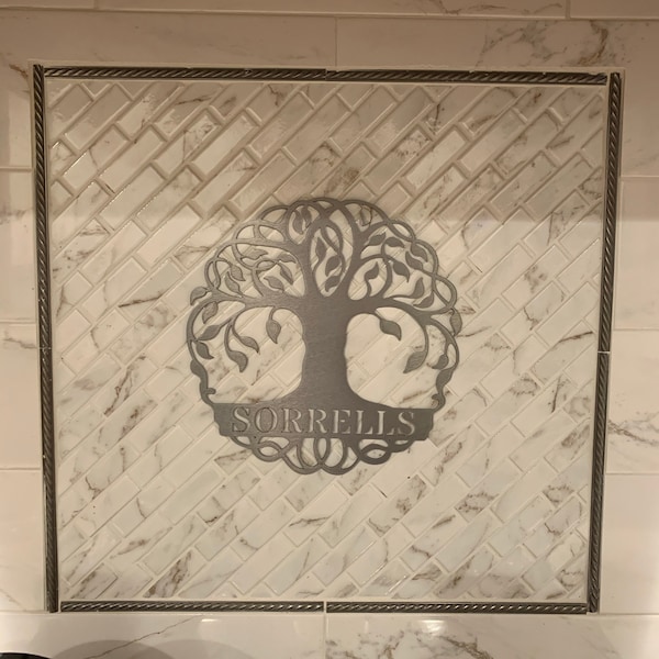 Tree of Life Metal Family Sign Outdoor Wall Decor - Etsy