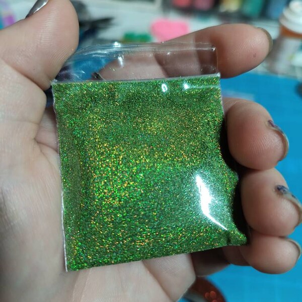 Holographic Glitter - Holo Silver Microfine Holo Glitter .004" Resin ...