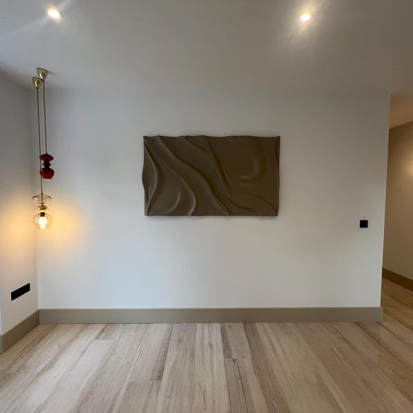 Combined Ripple Style Decorative Wall Art- Textured Board- Home Decor ...