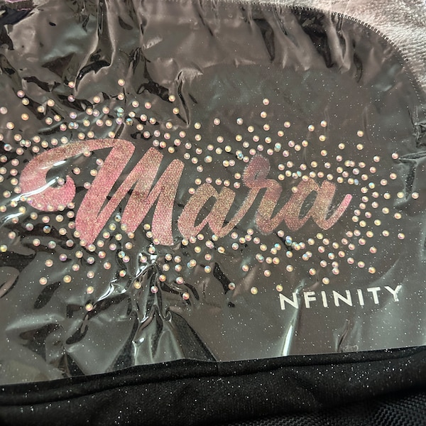 Your Name Custom Personalized Rhinestone Hotfix Glitter Foil Transfer ...