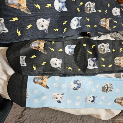 Custom Pet Socks, Put Your Cute Dog on Socks, Dog Lovers Gift, Funny ...