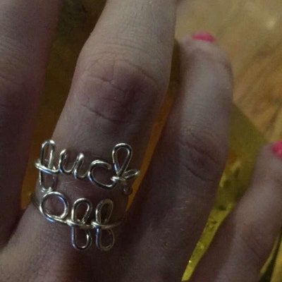 Fuk off Ring, Wire F Word Ring, F off Ring, Set of 2 Rings, Mature ...