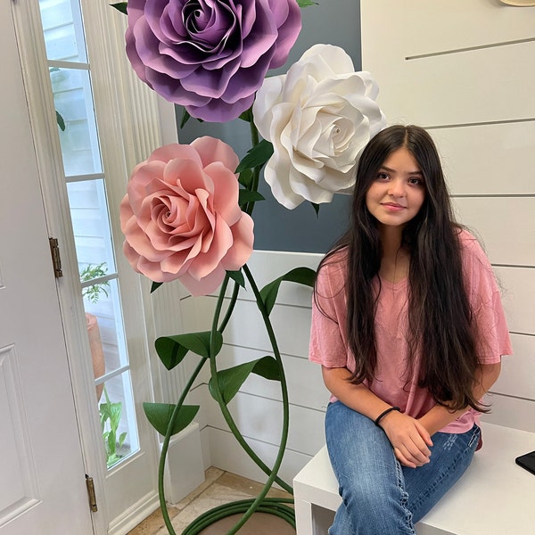 Free Standing Flowers Stem Set Giant Flower Stands Giant Flower Stems ...