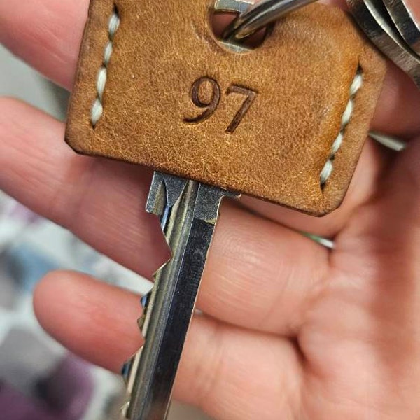 Personalised Leather Key Cover, Leather Key Cap, Key Covers for House ...