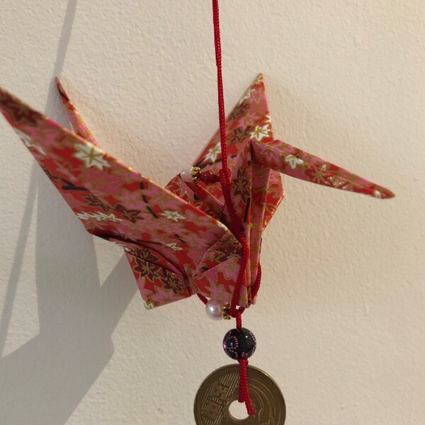 Good Luck Gift, Graduation Gift, Origami Crane Keepsake Gift, 1st ...