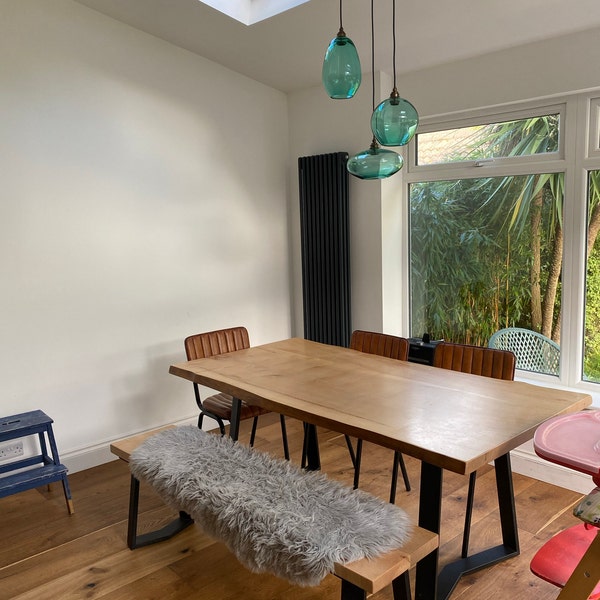 Hand Blown Glass Pendant Lights. Mid Century Modern Lighting. Dining ...