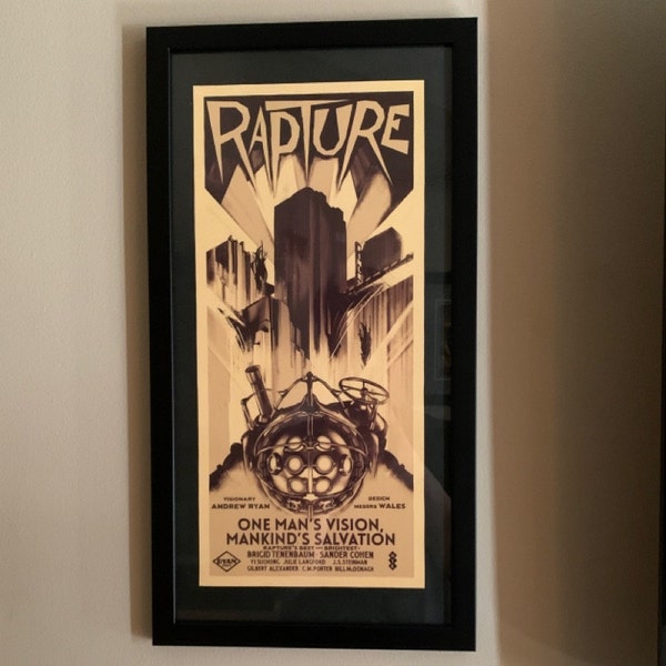 Bioshock Rapture Print - Art Deco Vintage Style Poster Inspired by ...