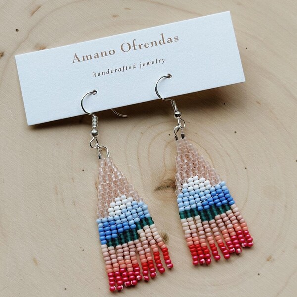 Paper Bead Templates, Beading Patterns, Beaded Earrings Pattern, Square ...