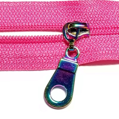 Size 3 Non-locking regular Zipper Pulls for Nylon Coil Zippers, Purse ...